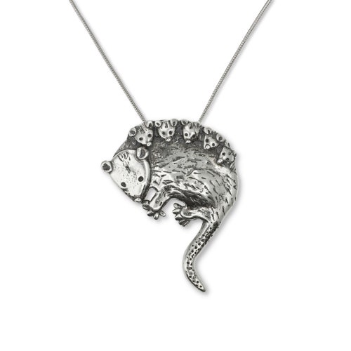 Sterling Silver Possum Charm. Opossum Pendant. 925 Sterling - Etsy