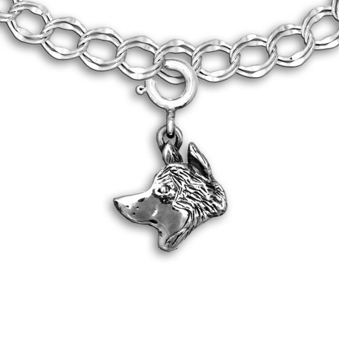 Husky Charm for Charm Bracelet in Sterling Silver - Etsy