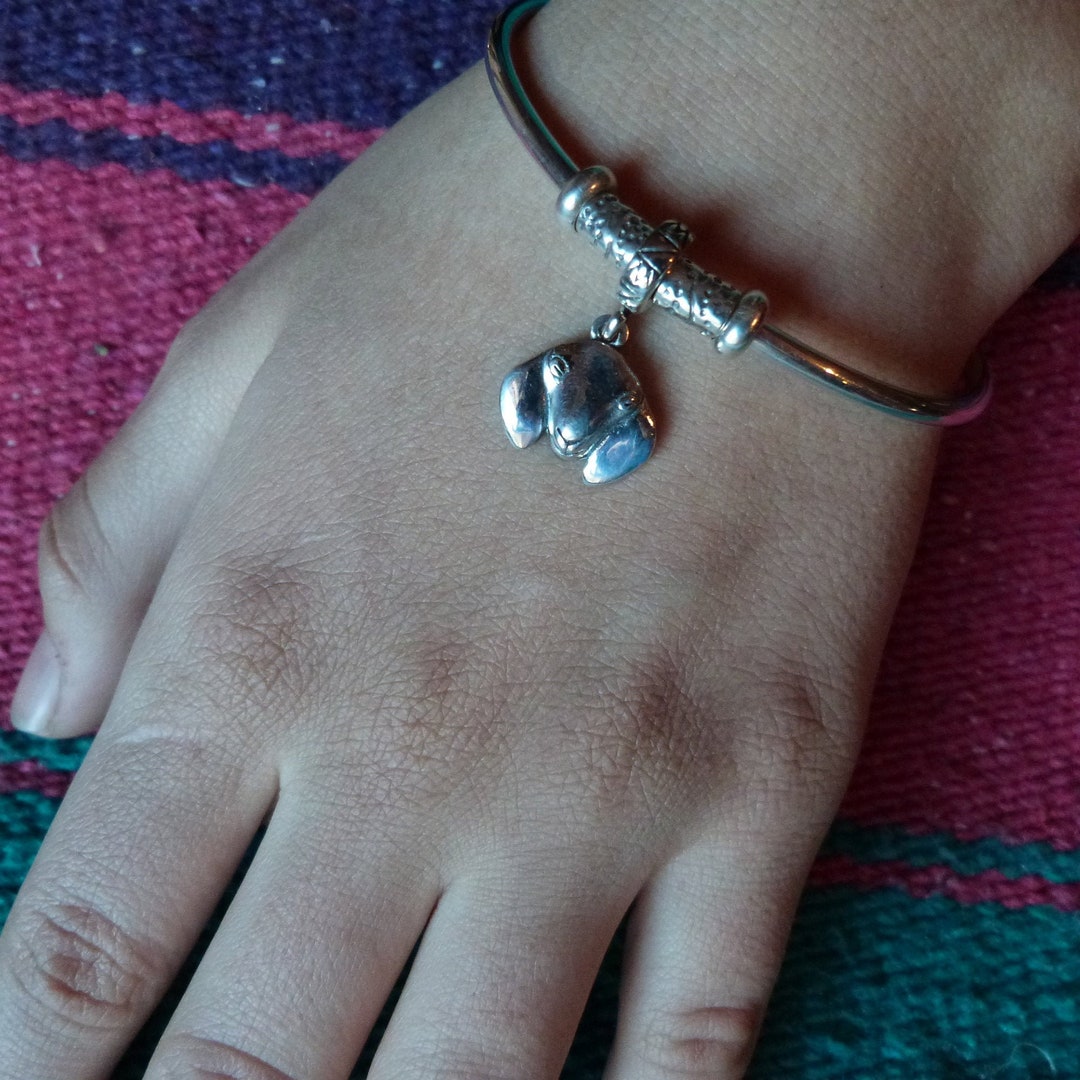 Nubian Goat Charm Bracelet European Style in Sterling Silver - Etsy