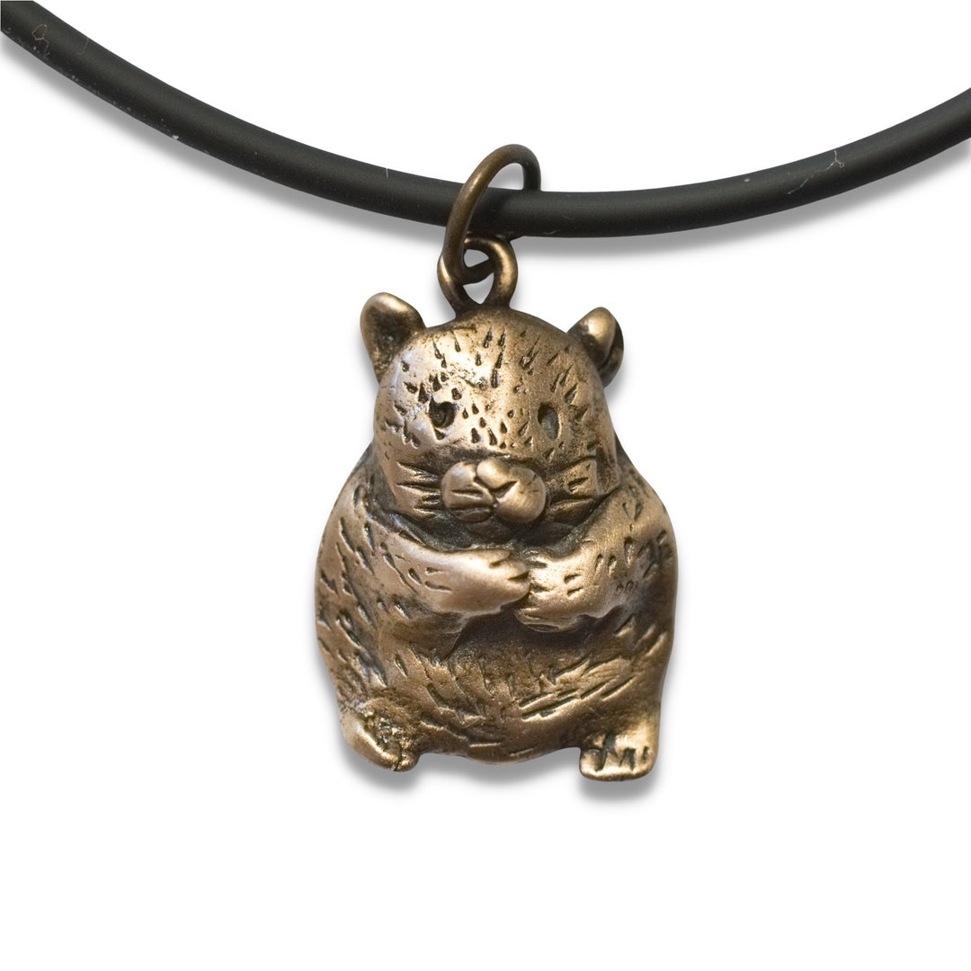 Bronze Hamster Necklace - Etsy