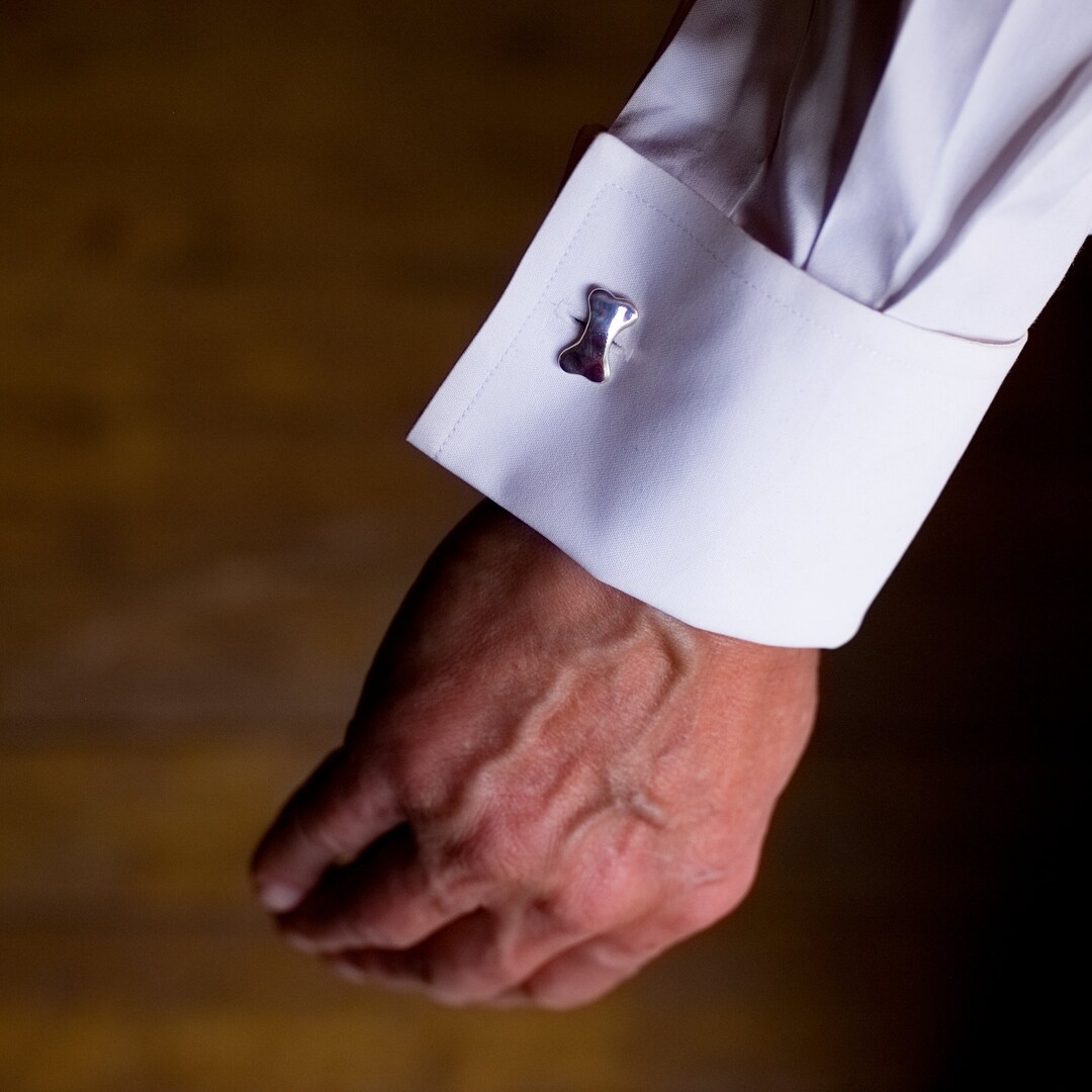 Dog Bone Cuff Links Sterling Silver - Etsy