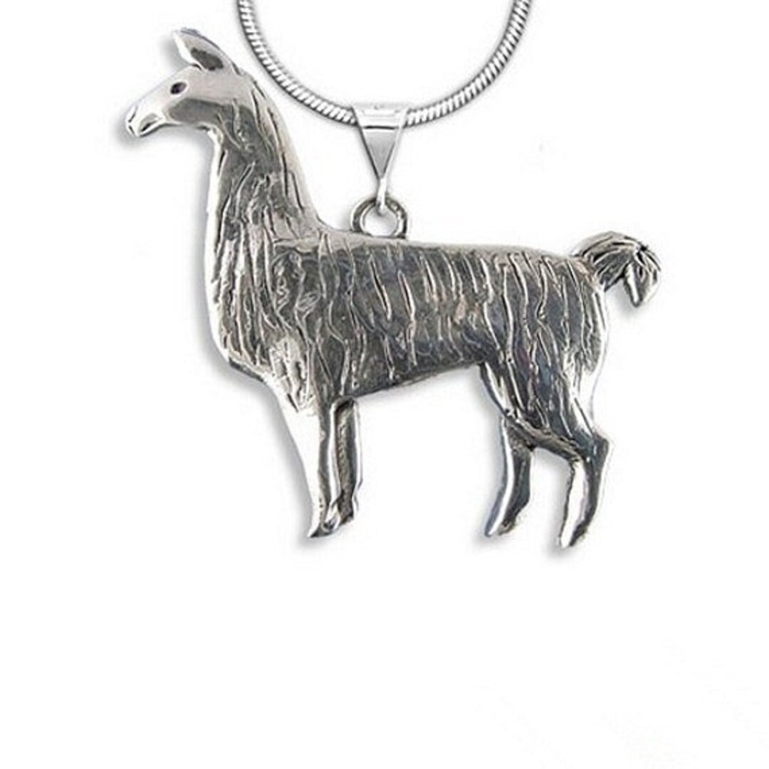 Llama Pendant in Sterling Silver - Etsy