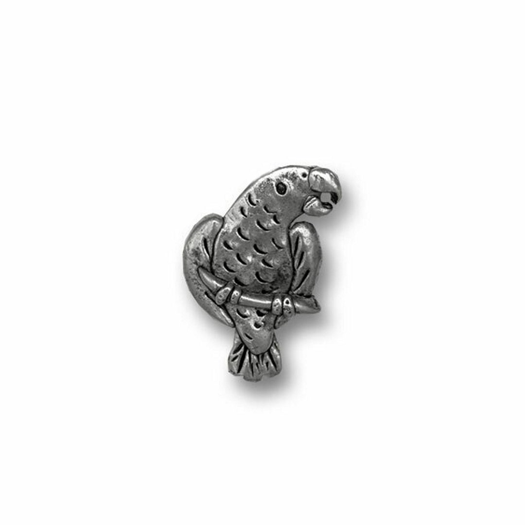 Pewter Parrot Lapel Pin African Grey Jewelry Pet Bird Gifts - Etsy