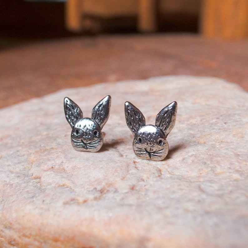 Pewter Bunny Adjustable Ring - Etsy