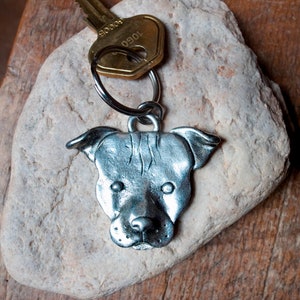 Pit Bull Key Chain - Etsy