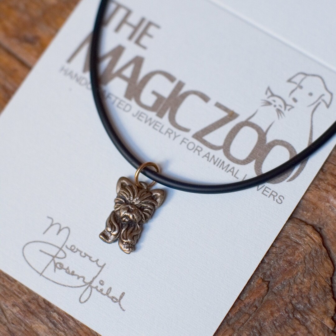 Bronze Yorkie Necklace - Etsy