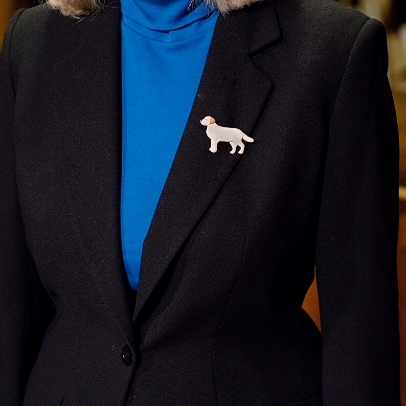 Enamel Yellow Labrador Retriever Brooch Lab Gifts Retriever - Etsy