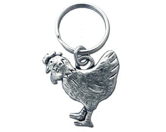 Chicken Key Chain - Etsy