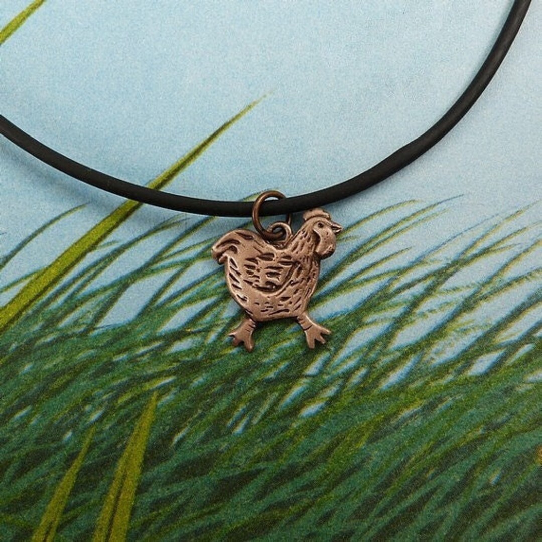 Bronze Chicken Necklace - Etsy