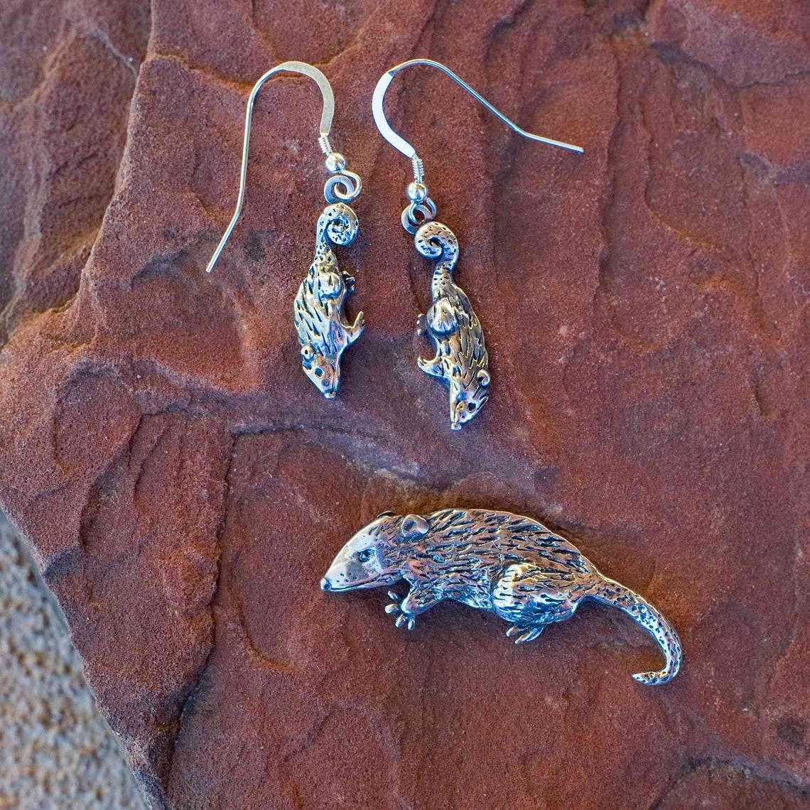Possum Brooch Sterling Silver - Etsy