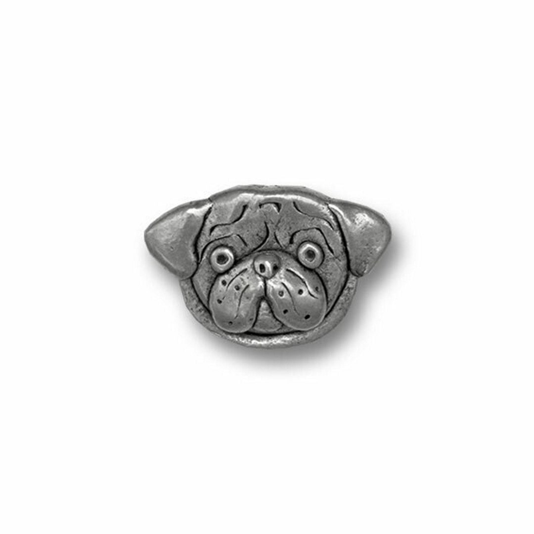 Pewter Pug Lapel Pin - Etsy