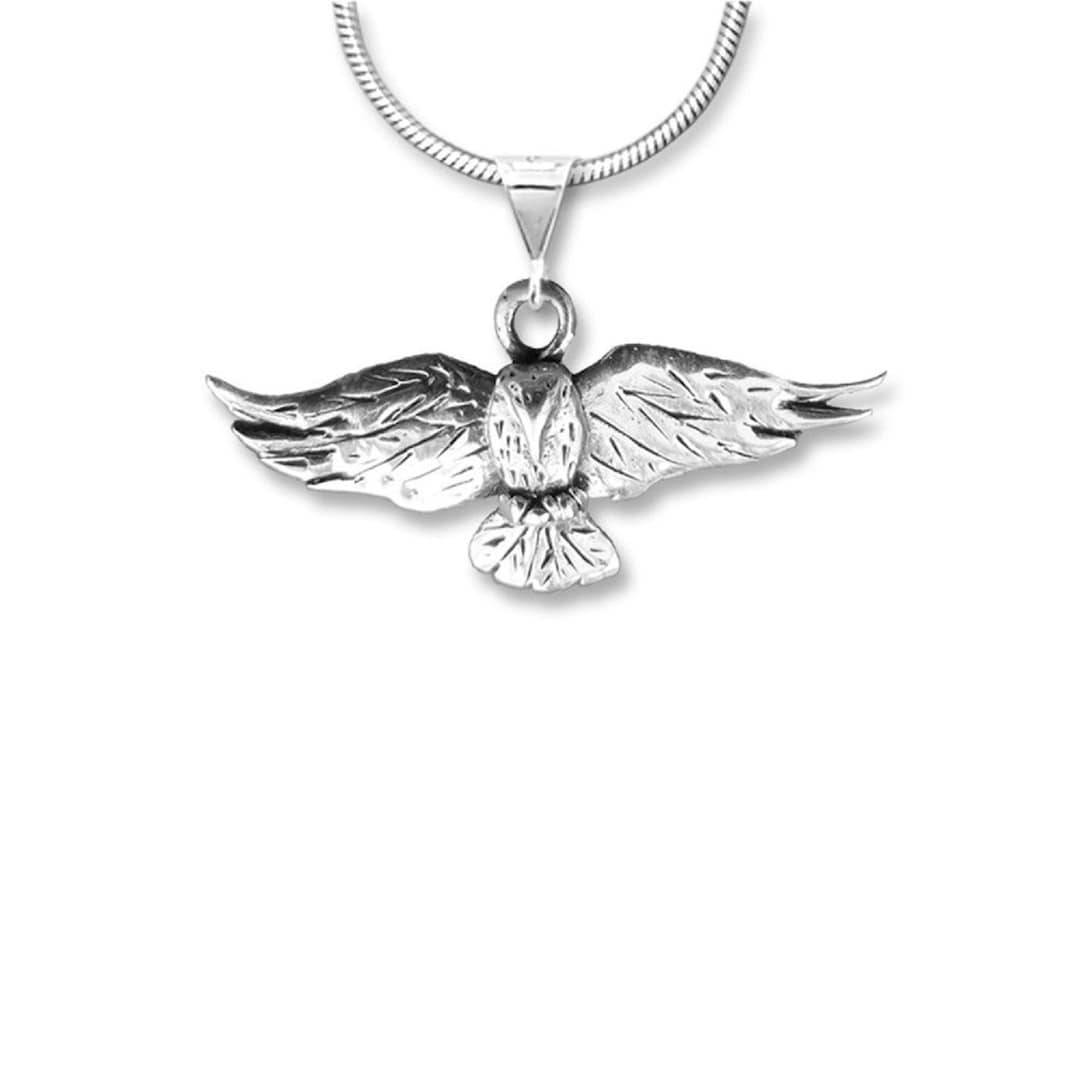 Raven Pendant in Sterling Silver - Etsy