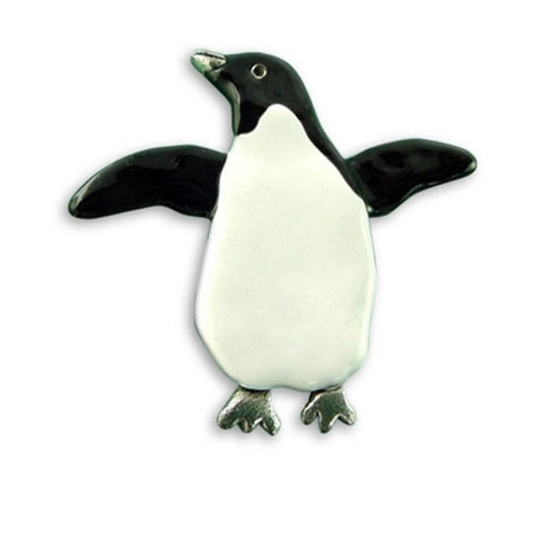 Enamel Penguin Pin - Etsy