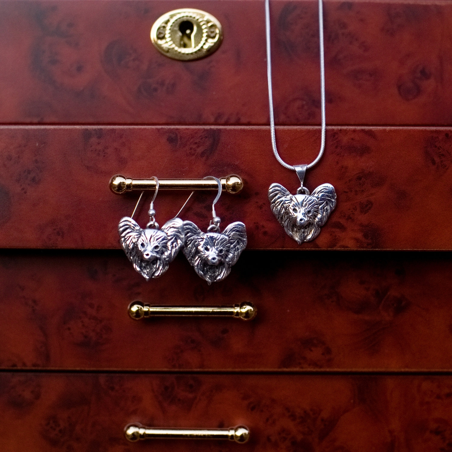 Papillon dog Papillon gifts Papillon earrings | Etsy