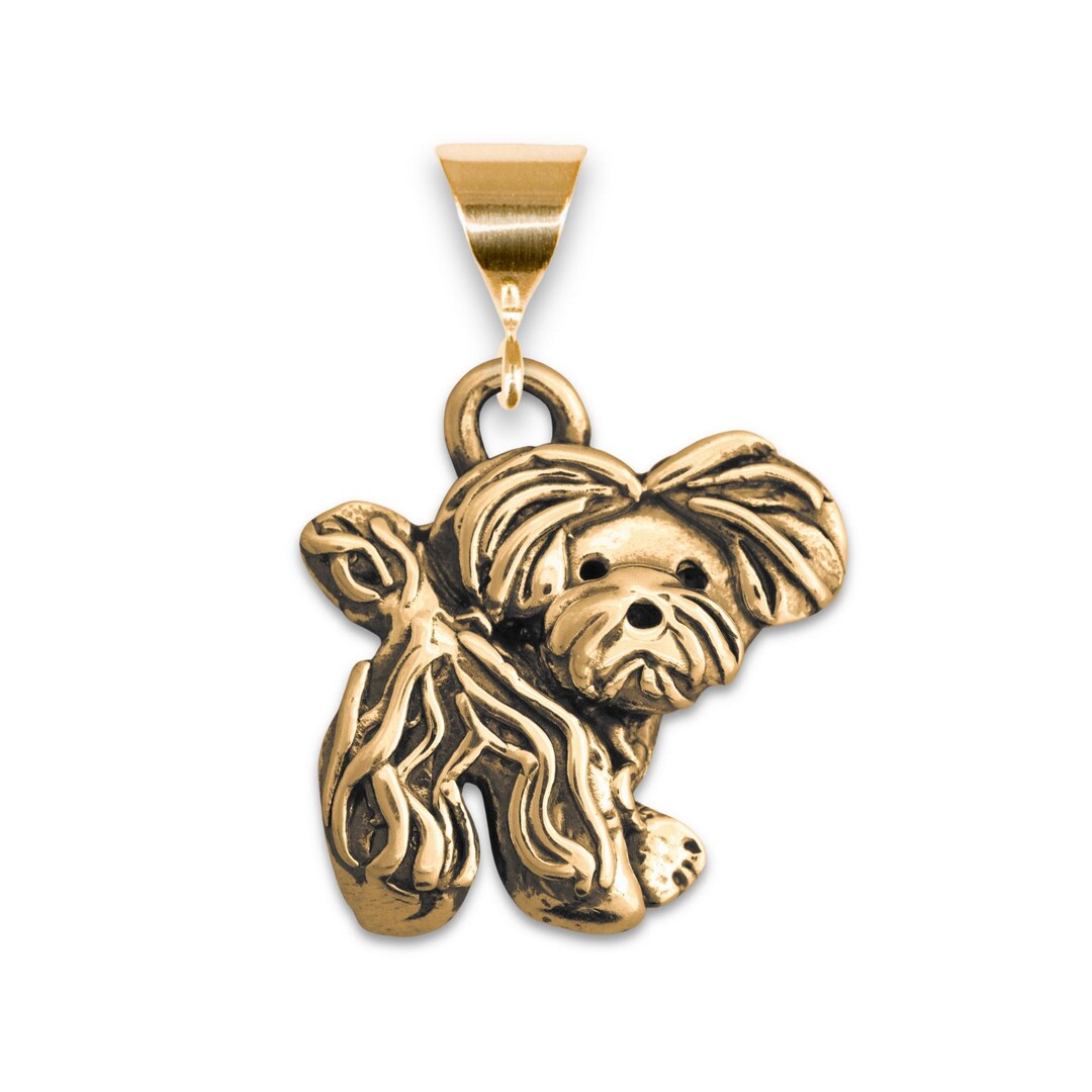 14K Gold Playful Maltese Pendant Maltese Dog Gift - Etsy