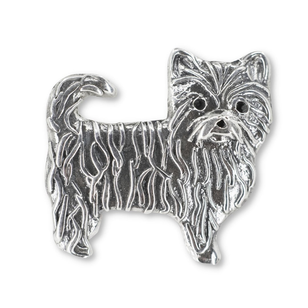 Yorkie Puppy Pendant in Sterling Silver - Etsy
