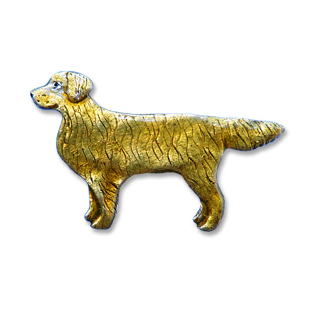 Enamel Golden Retriever Body Brooch - Etsy