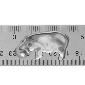 Hippo Large Pendant Sterling Silver - Etsy