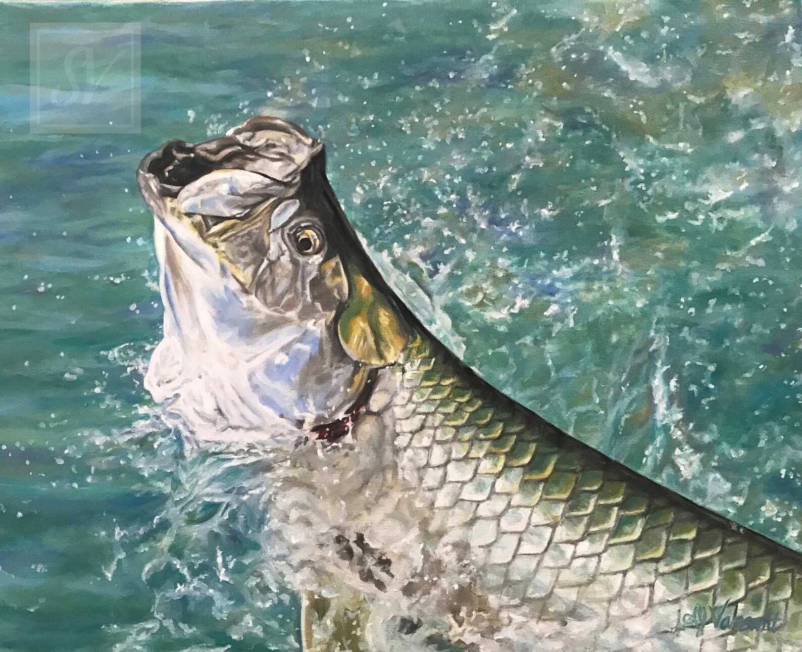 Tarpon Jump Print of Original Oil Painting - Etsy