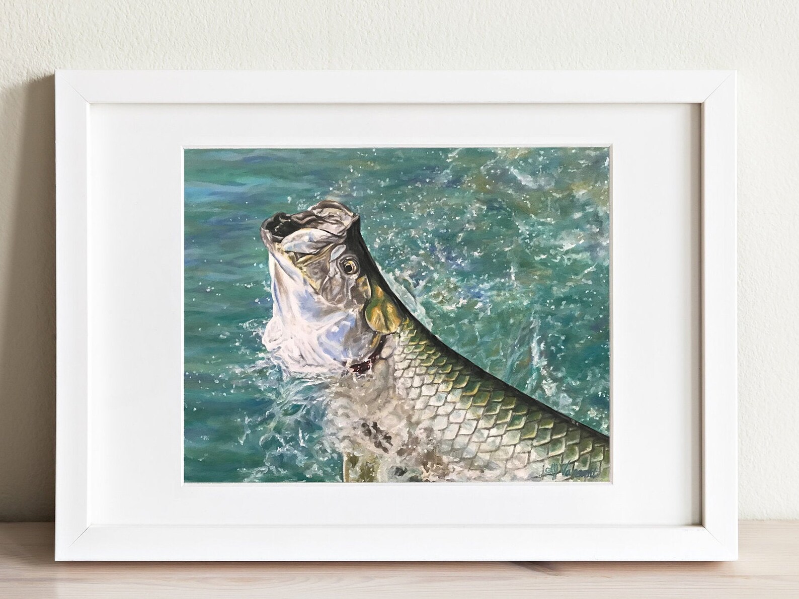 Tarpon Jump Print of Original Oil Painting - Etsy