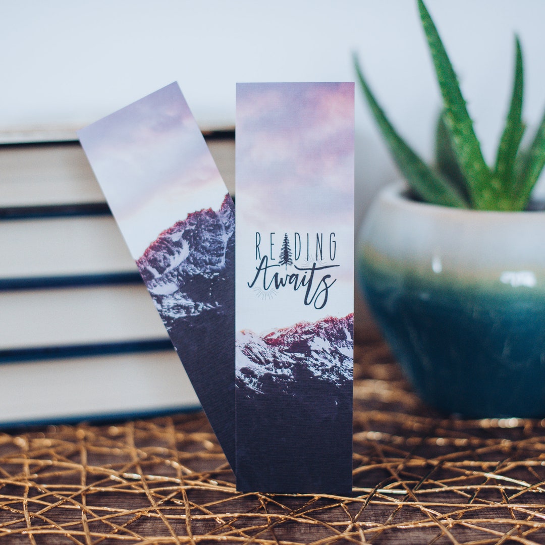 Reading Awaits Purple Bookmark - Etsy