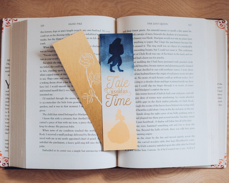 Beauty and the Beast Bookmark - Etsy