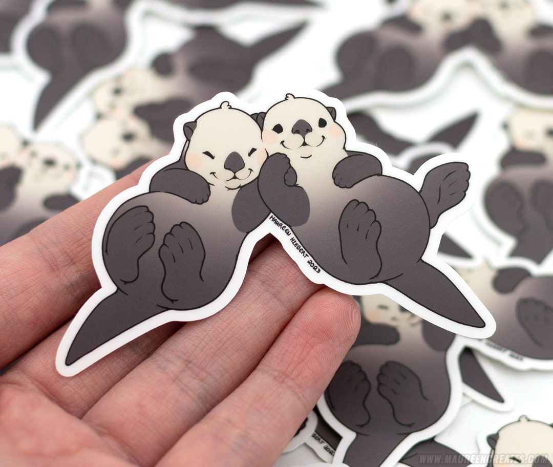 Significant Otters Sticker | Waterproof Vinyl Sticker | Sea Otters ...