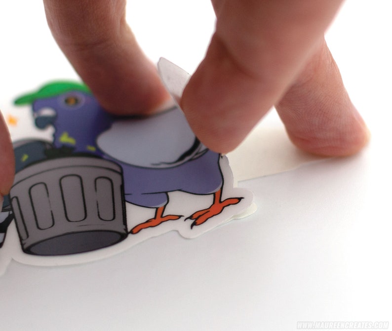 Trash Pigeon Sticker | Waterproof Vinyl Sticker - Etsy