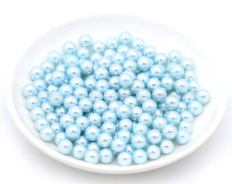 Light blue pearls | Etsy