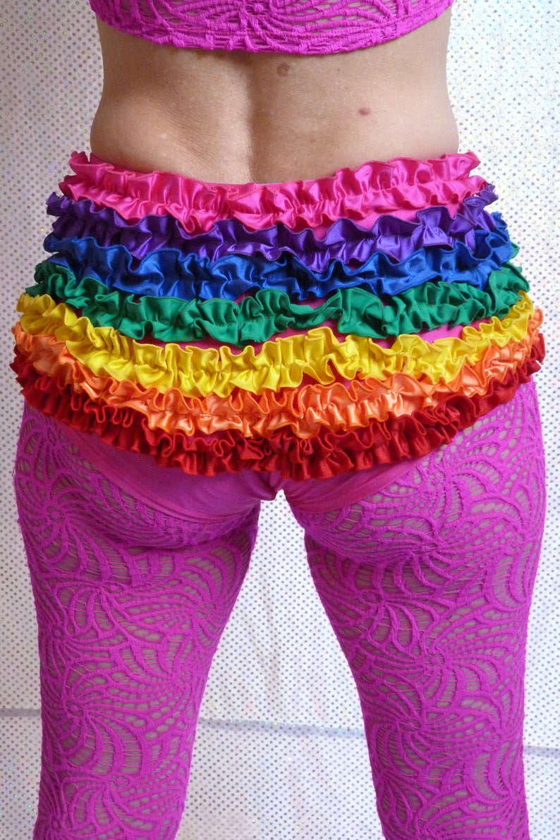 Bragas de lycra rosa con adornos de arco iris fairylove - Etsy España