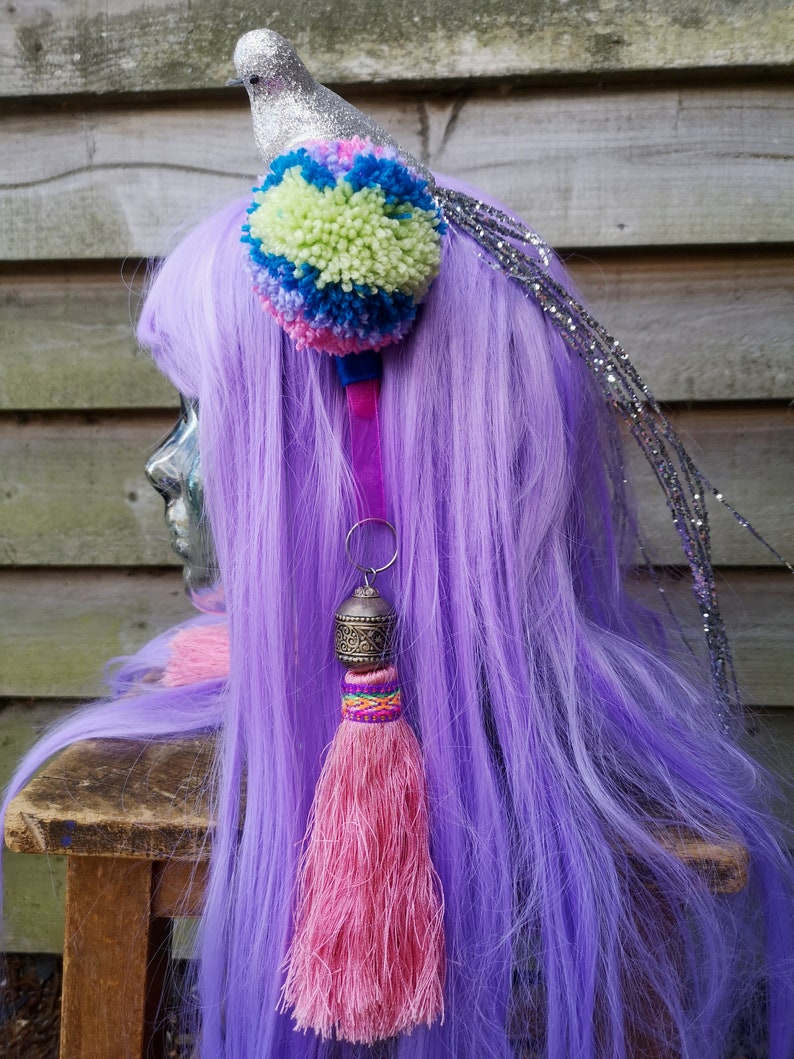 Eden Pom Pom and Glittery Birds and Massive Tassels Festival - Etsy