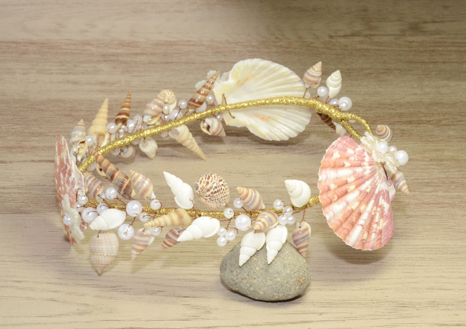Mermaid Hair Accessory Beach Wedding Crown Shell Headpiece - Etsy