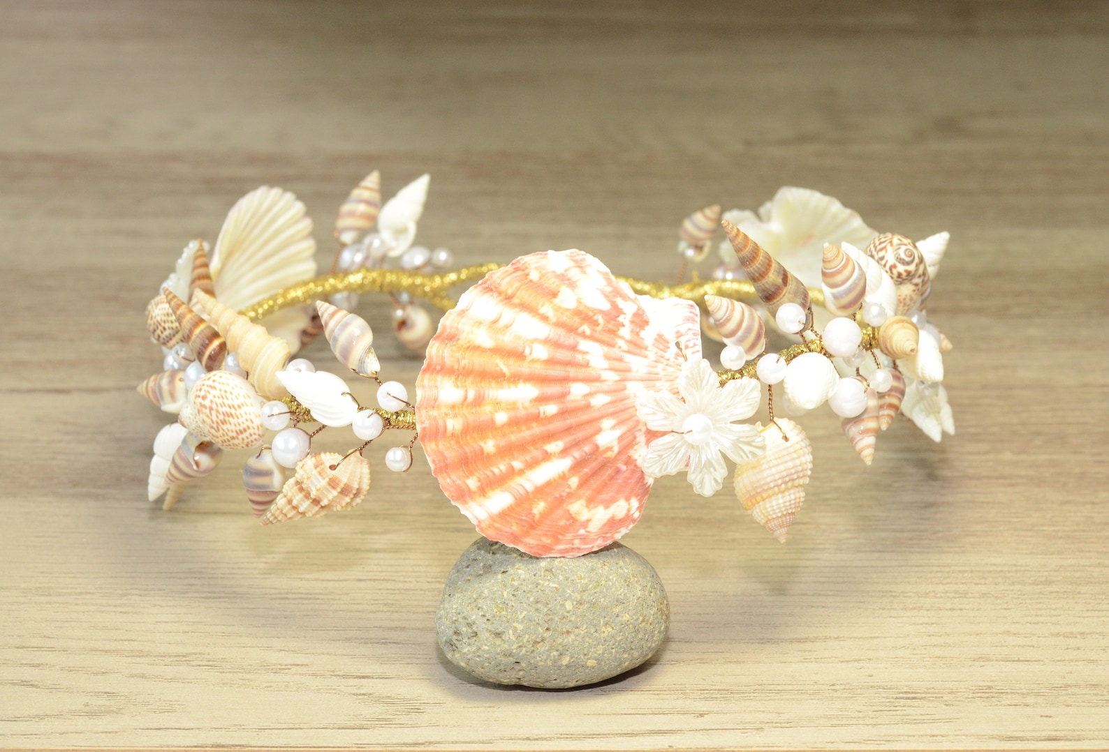 Mermaid Hair Accessory Beach Wedding Crown Shell Headpiece - Etsy
