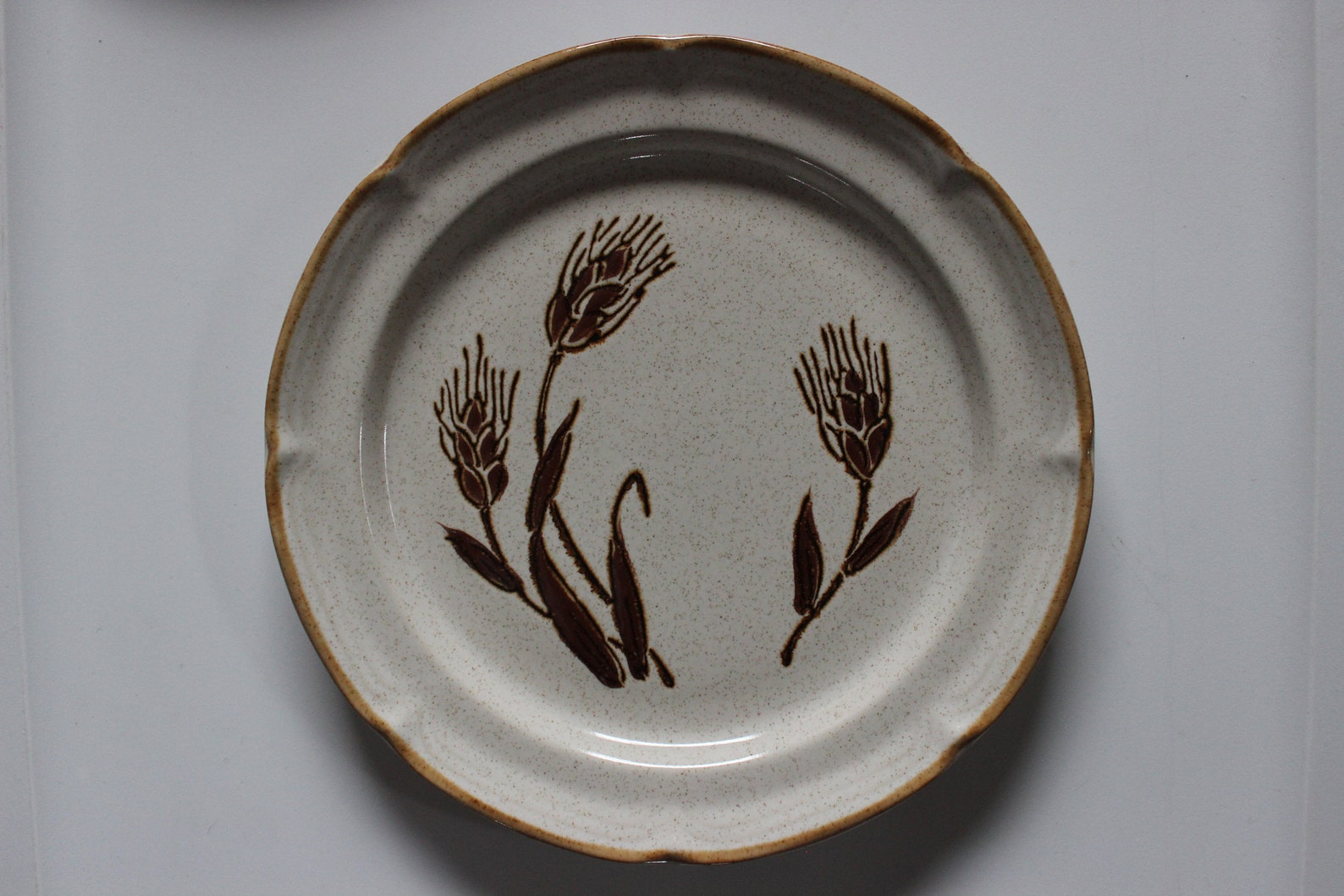 Wheat Pattern Stoneware Bistro plates from Family Table | Etsy