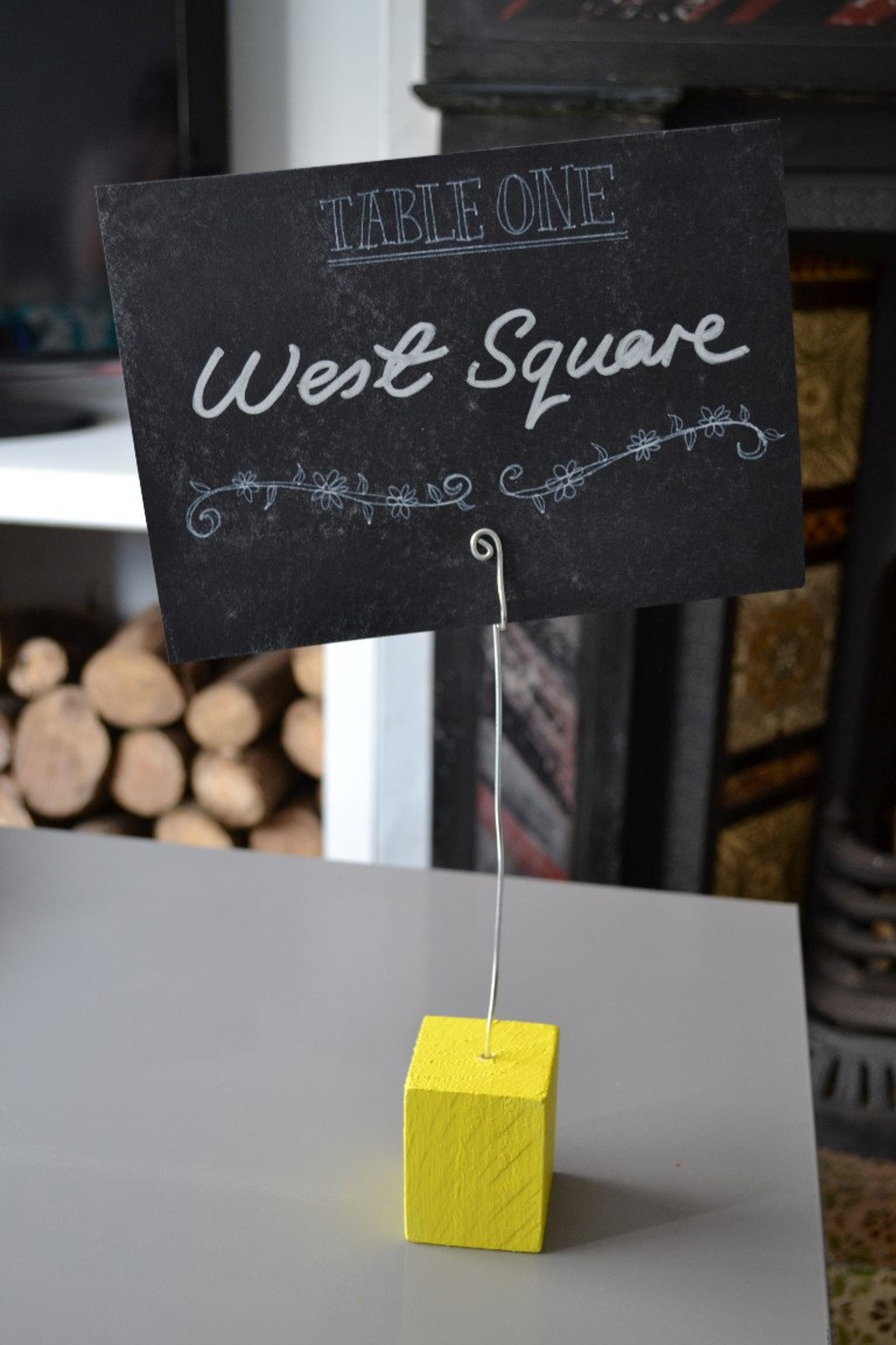 Wedding Table Number Stands HANDMADE Wood/wire Place Stands Customised ...