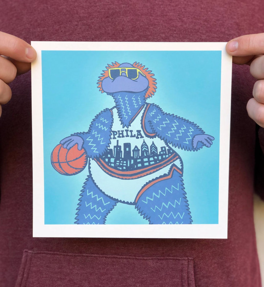 Philadelphia "big Shot" MASCOTS Kids Print -- Paul Carpenter Art - Etsy