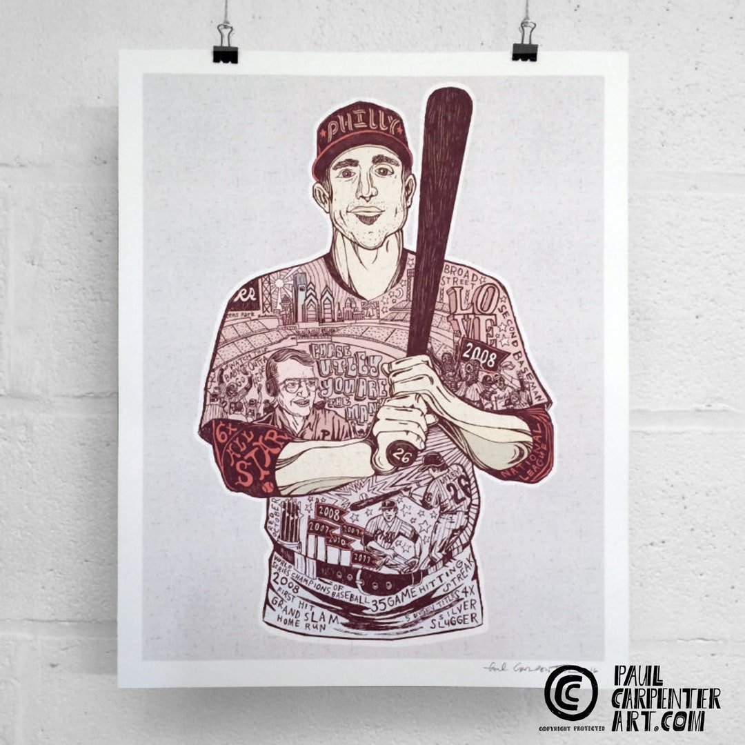 A Tribute to CHASE Utley's Career PRINT 11 X 14" or 16 X 20" -- Paul ...
