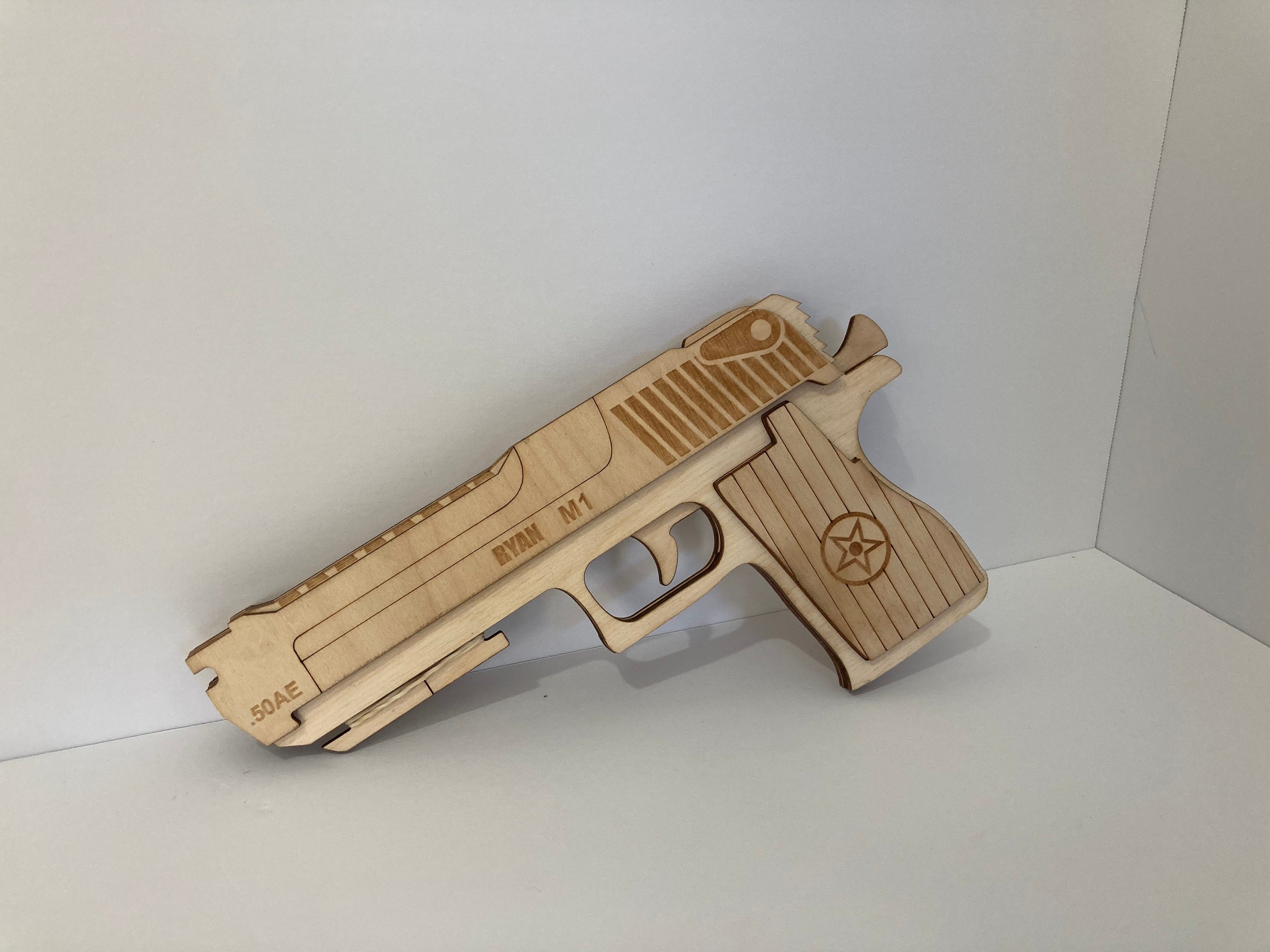 Wooden Rubber Band Toy Gun for Kids or Adults, Personalized - Etsy