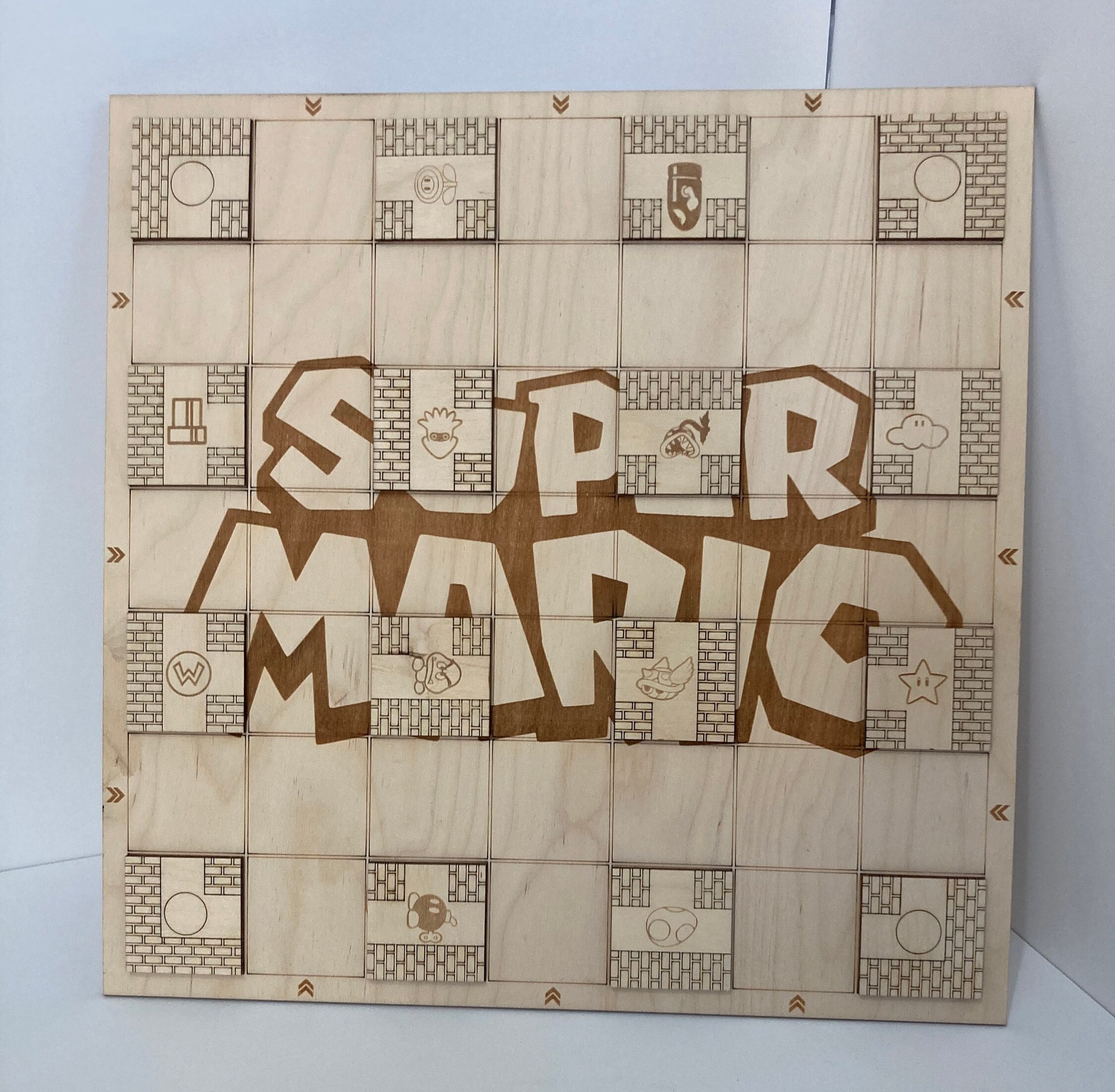 Laser Cut Wooden Game Board, Custom Maze Labyrinth-style Tile Game ...