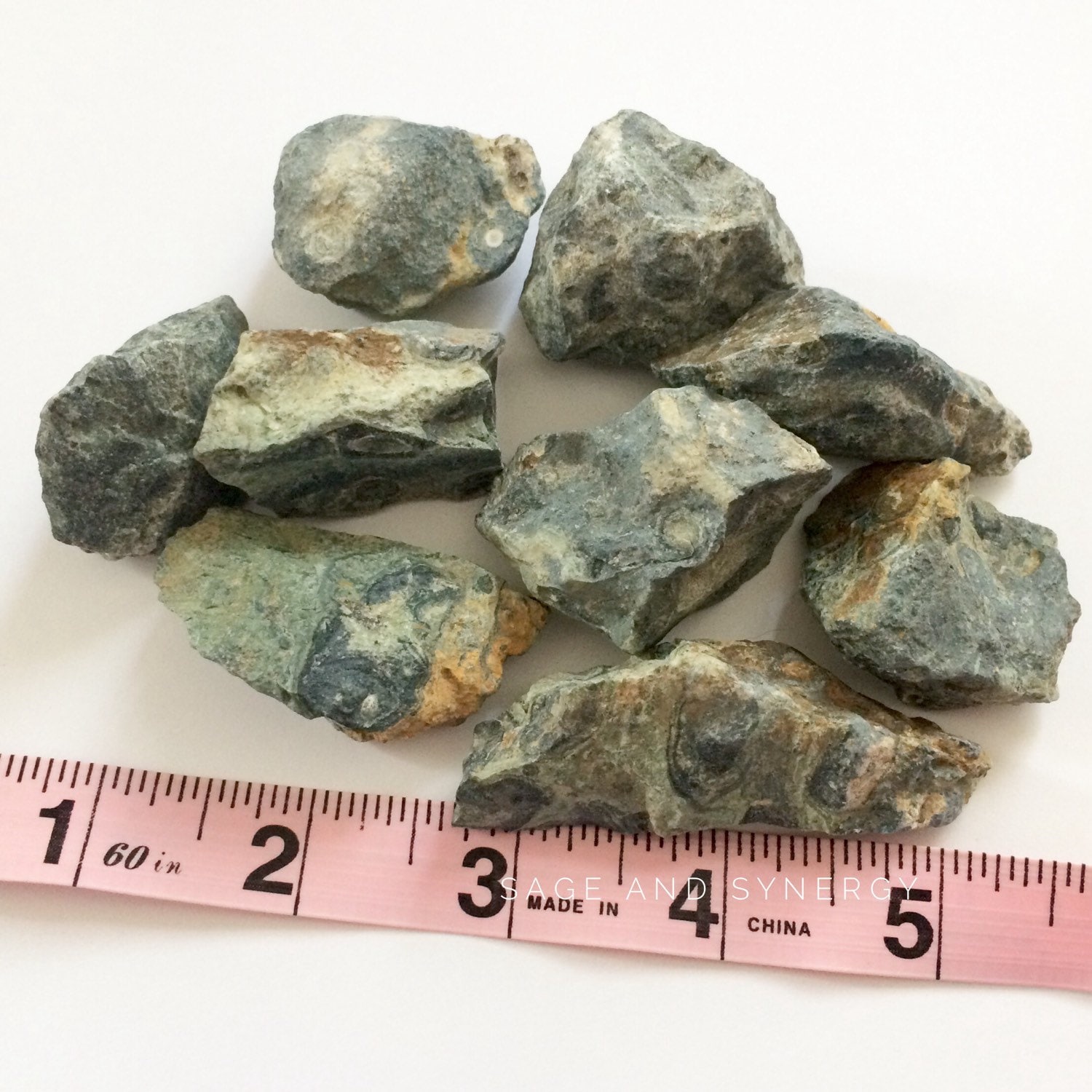 Raw Kambaba Jasper, Rough Crocodile Jasper, Loose Green Stones, Natural ...