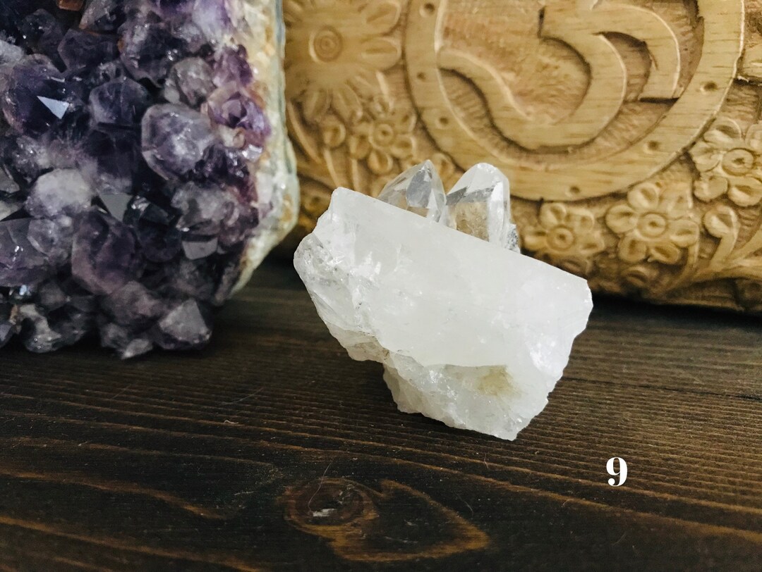 Raw Clear Quartz Specimen, Crystal Grid Stone, Healing Crystals and ...