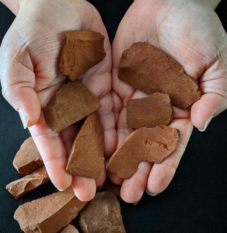 Raw Red Jasper Slices Rough Natural Stone Brick Red - Etsy