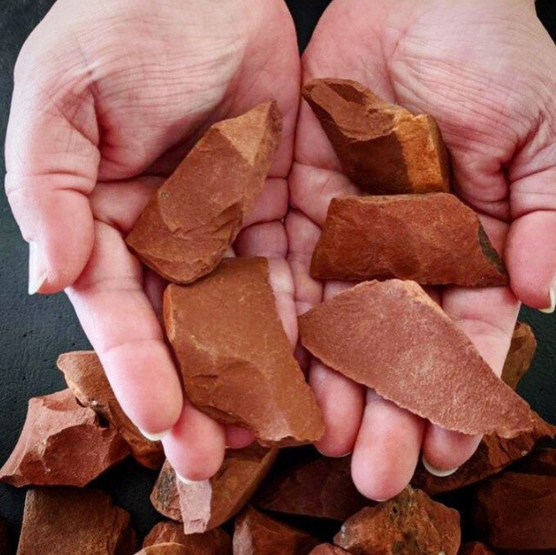 Raw Red Jasper Chunks Rough Natural Stone Orange Red - Etsy