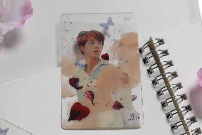 BTS Photocards Pastel Watercolor Clear Cards | Etsy