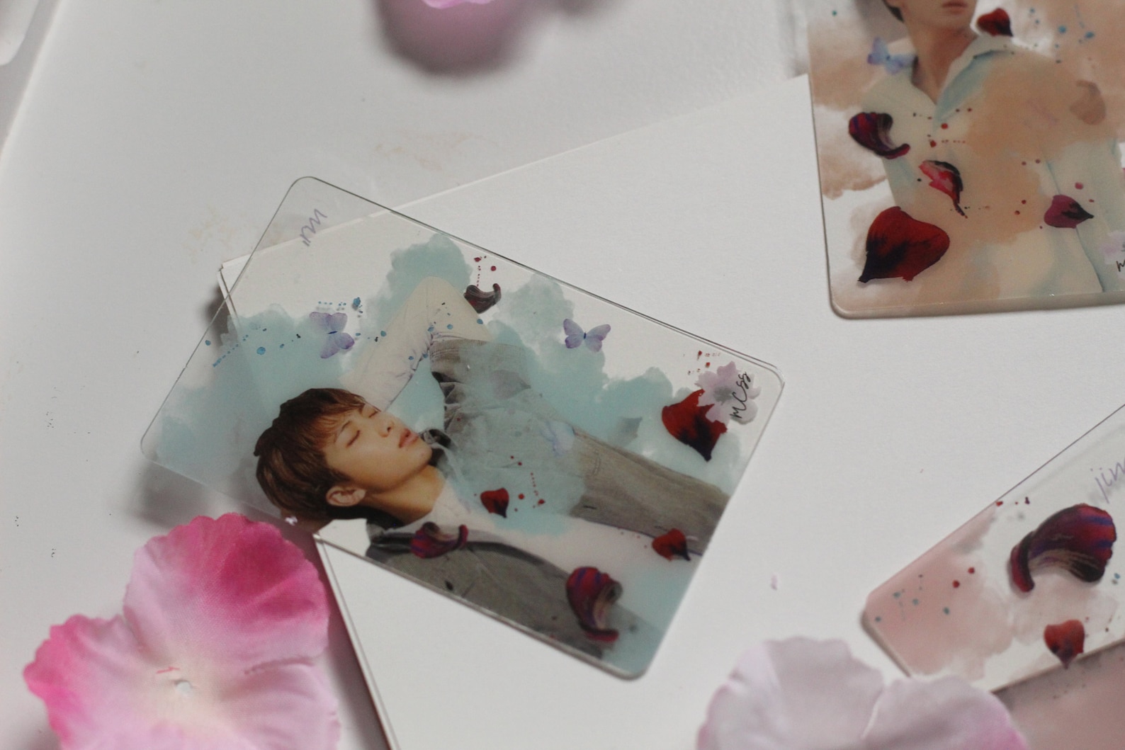 BTS Photocards Pastel Watercolor Clear Cards - Etsy
