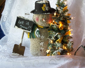 Green Bay Packers Snowman let It Snow - Etsy