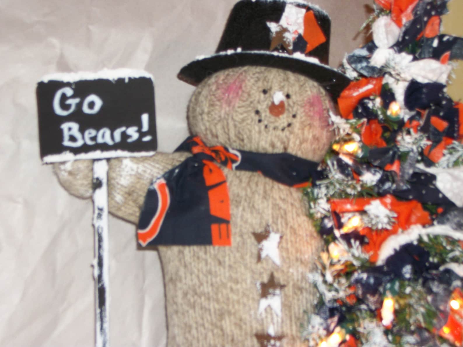 Chicago Bears "go Bears Sign" - Etsy