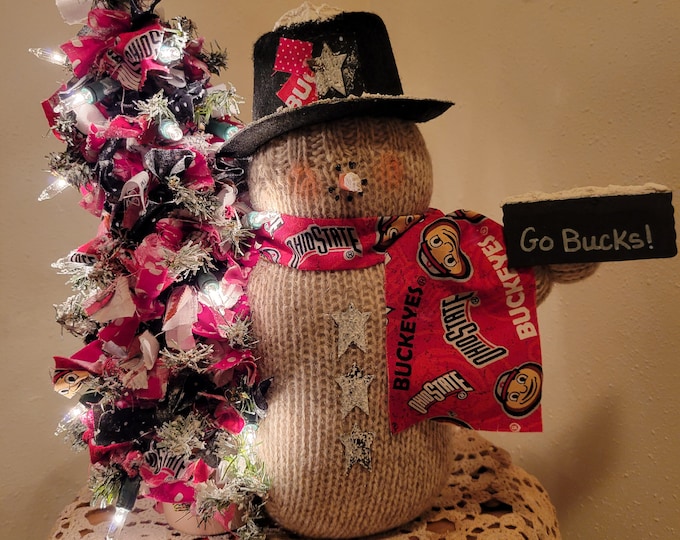 Ohio State Snowman "go Bucks" - Etsy