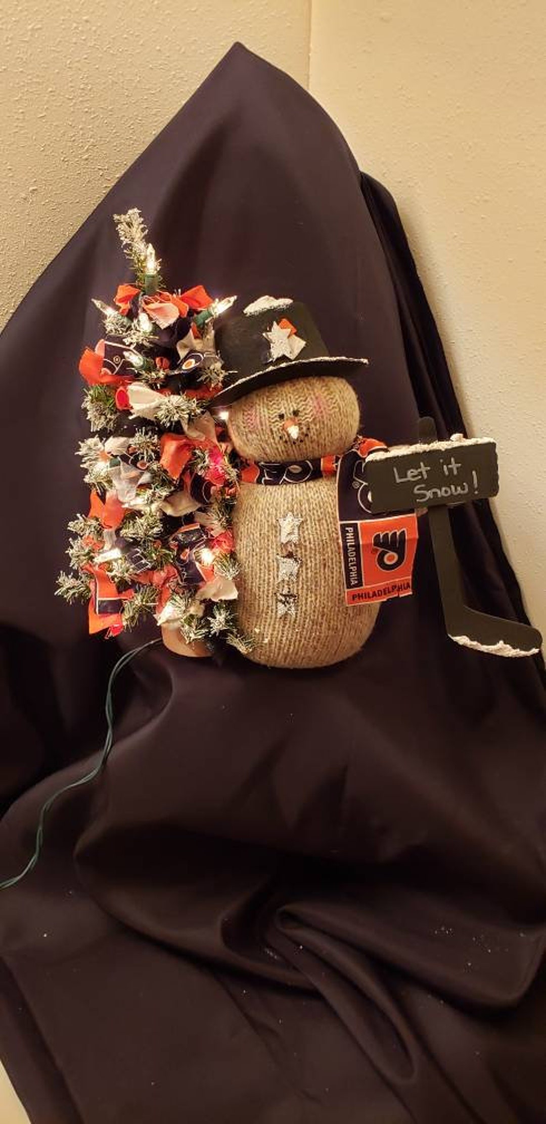 Philadelphia Flyers Snowman - Etsy