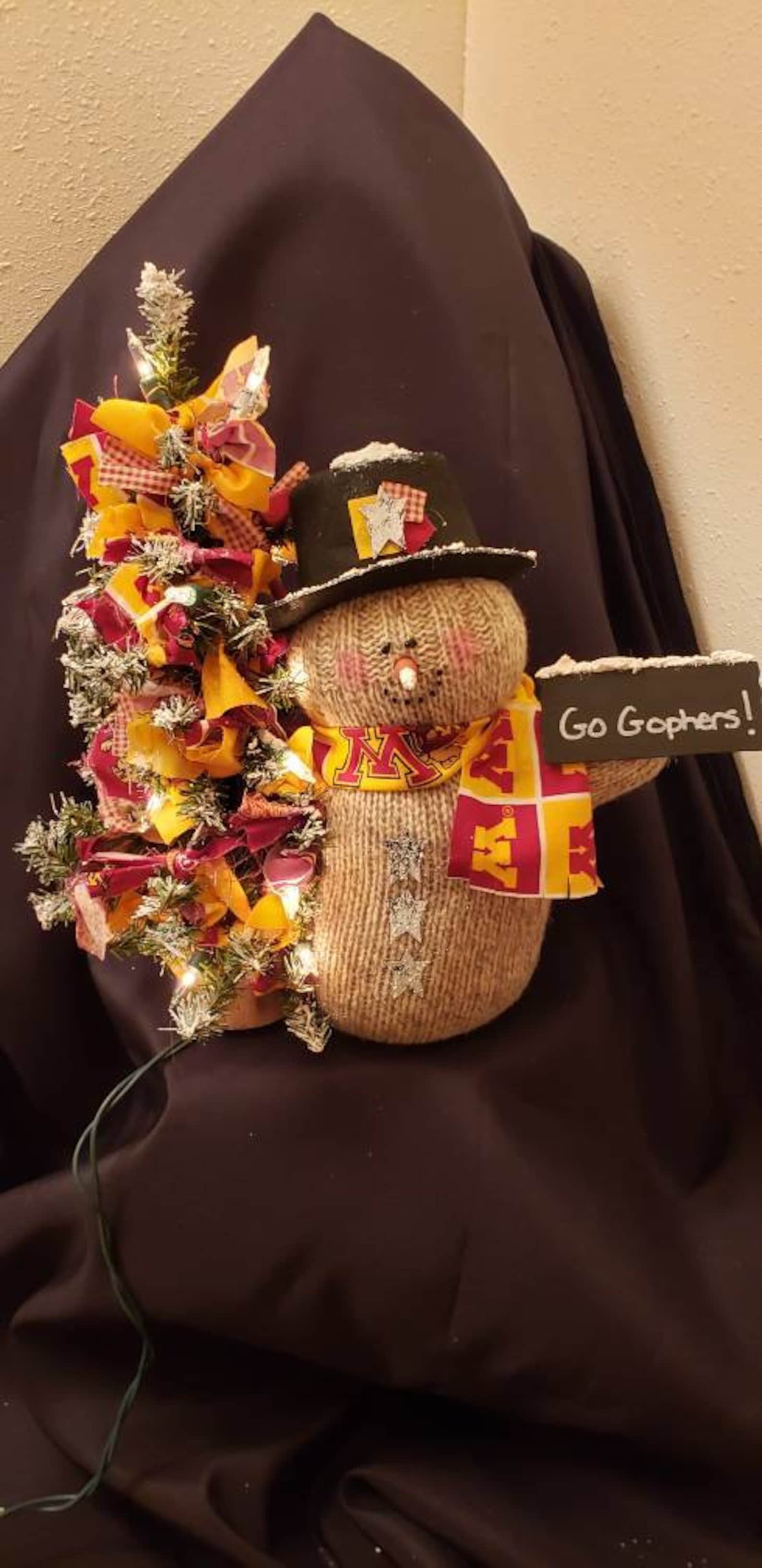 Minnesota Gophers Snowman | Etsy